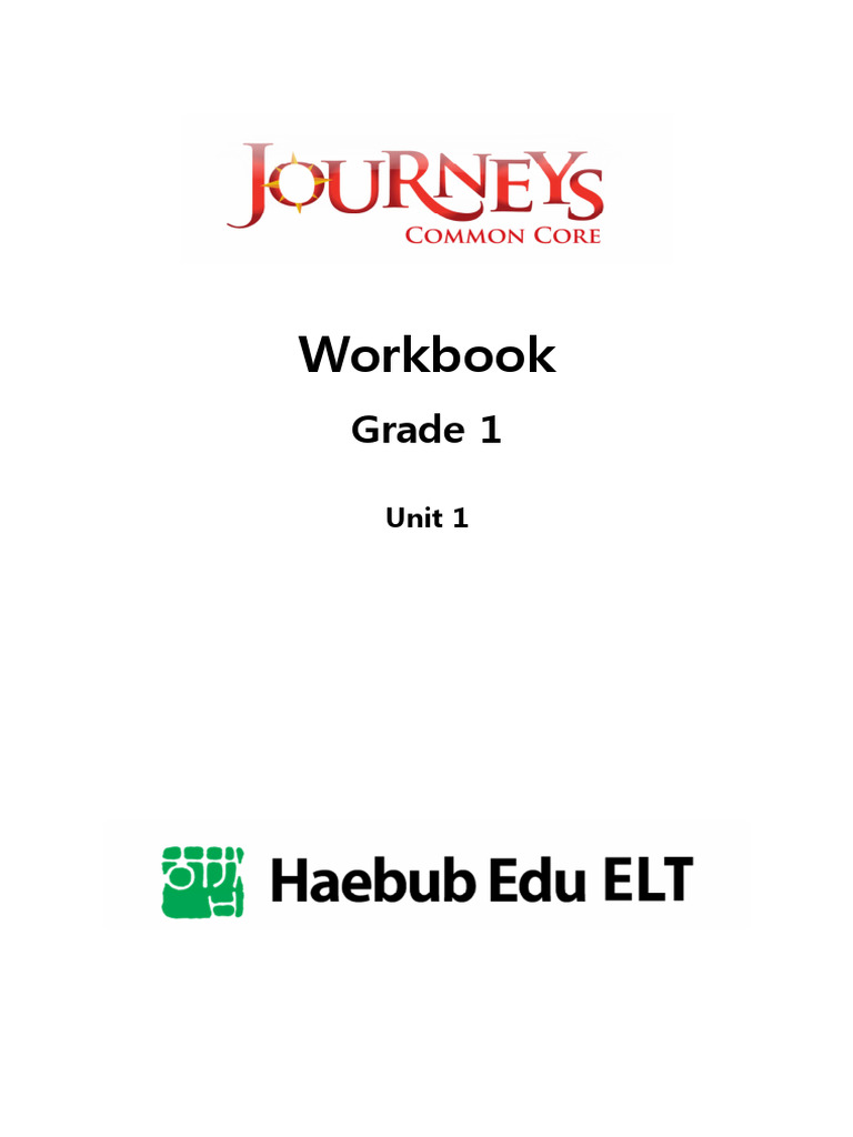 Grade 1 Workbook: Unit 1 Activities | PDF | Verb | Reading Comprehension