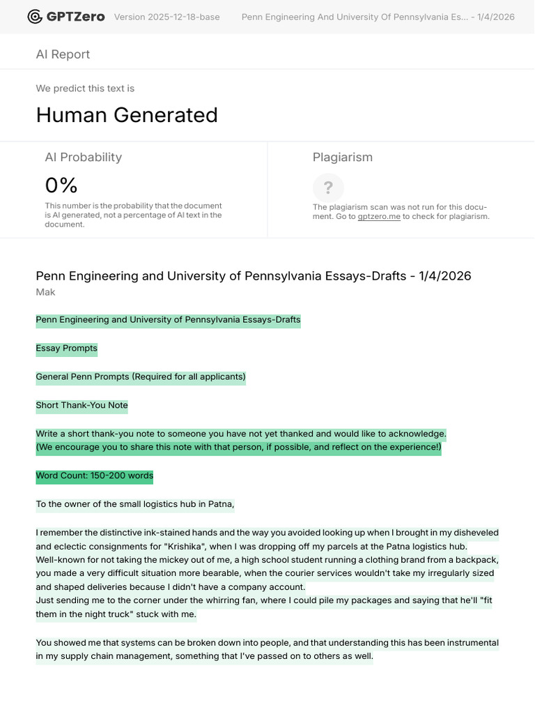 Penn Engineering Essays and Prompts | PDF | Engineering