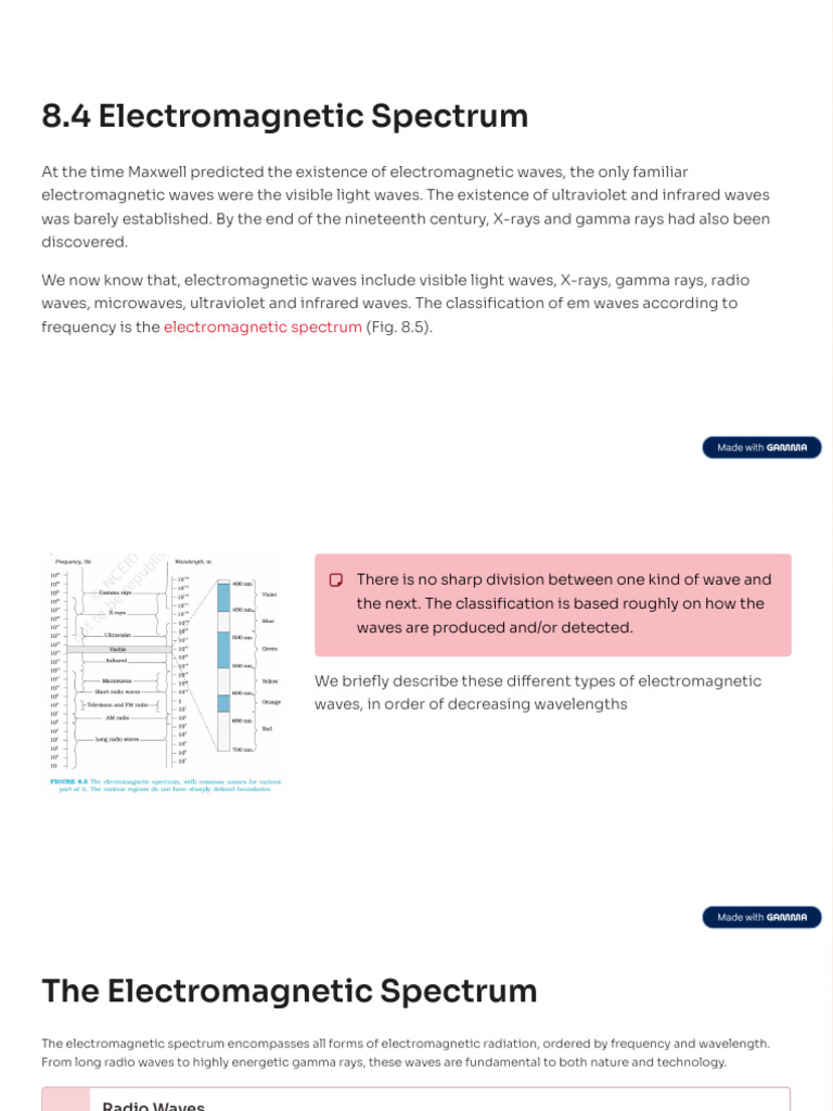 84 Electromagnetic Spectrum | PDF | Electromagnetic Spectrum ...