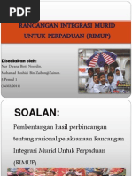 Rancangan Integrasi Murid Untuk Perpaduan (RIMUP) | PDF