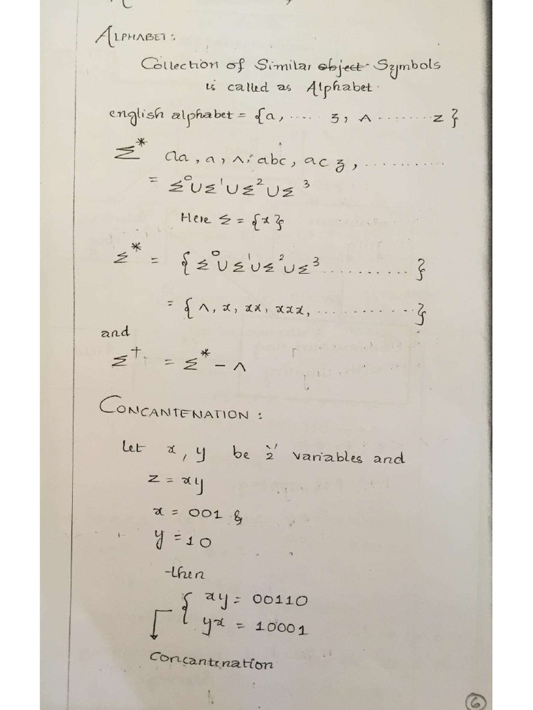 ToC HandwrittenNotes | PDF | Mathematical Logic | Formalism (Deductive)
