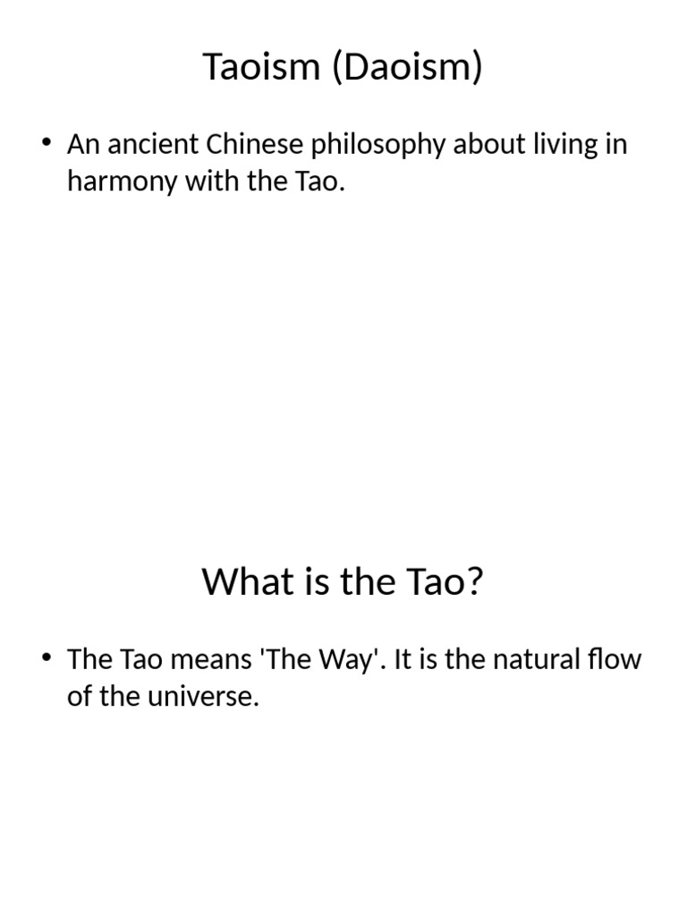 Understanding Taoism: Harmony & Balance | PDF