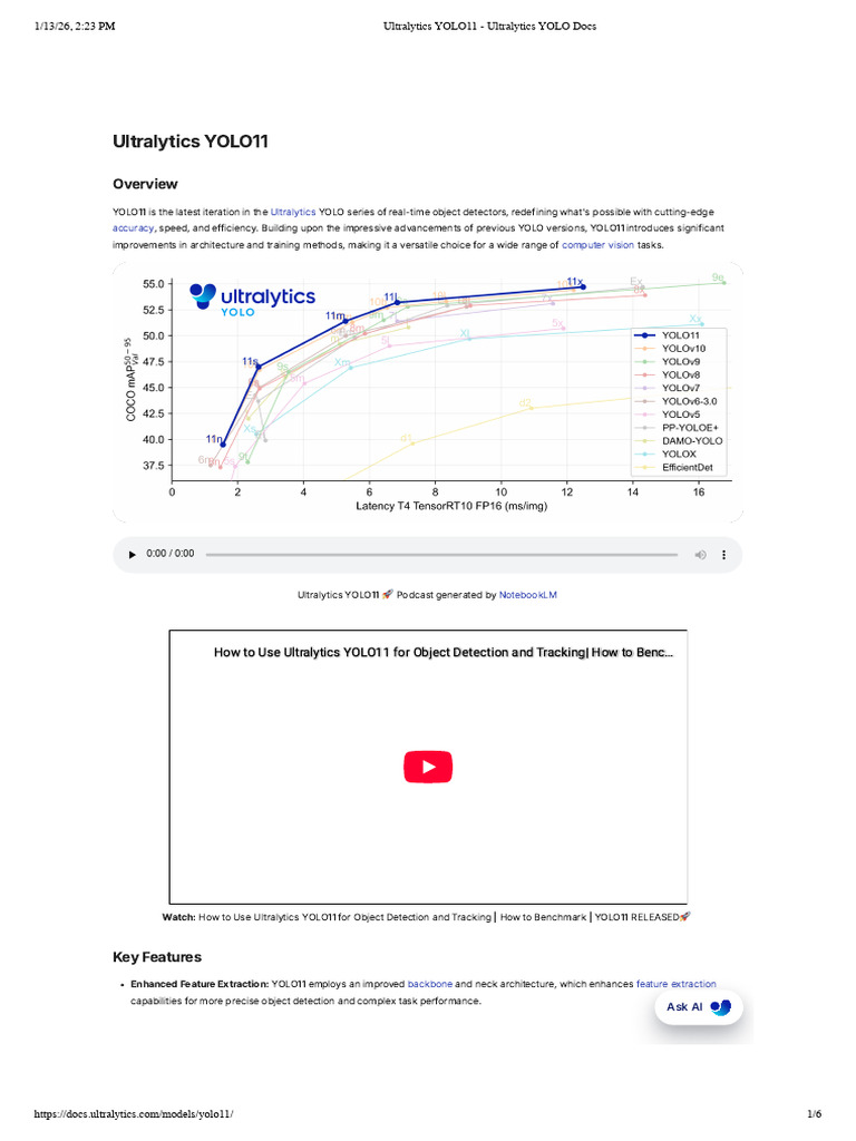 Ultralytics YOLO11 - Ultralytics YOLO Docs | PDF | Image Segmentation ...