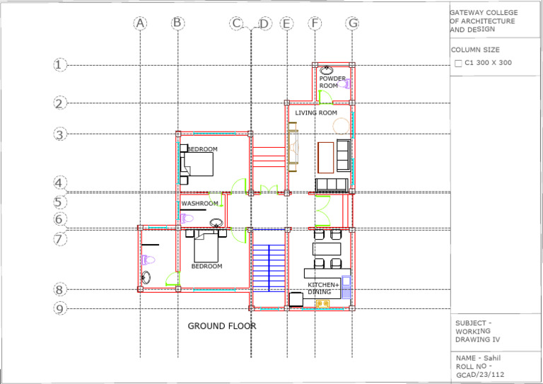 Gateway College Working Drawing IV | PDF