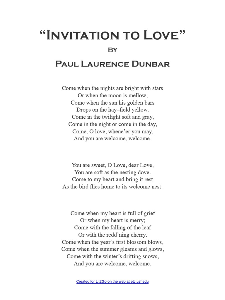 Lyrics of Lowly Life 070 Invitation to Love | PDF