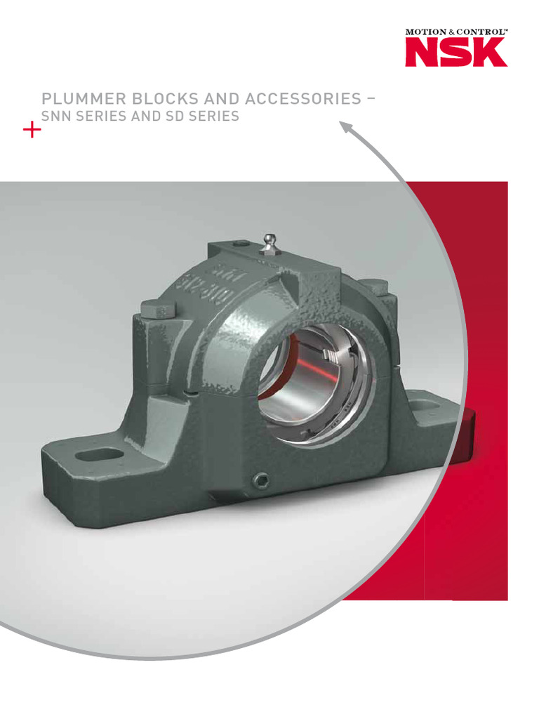 NSK SNN Series Plummer Blocks Guide | PDF | Bearing (Mechanical ...