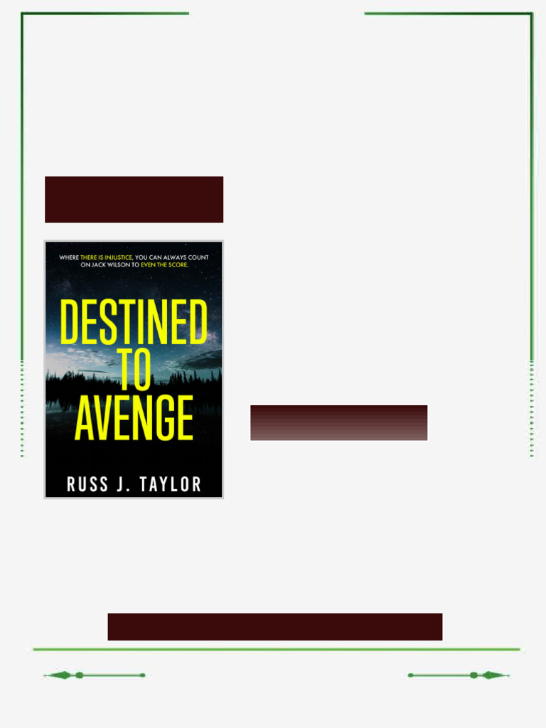 Destined to Avenge 1st Edition Russ Taylor eBook collectors digital ...