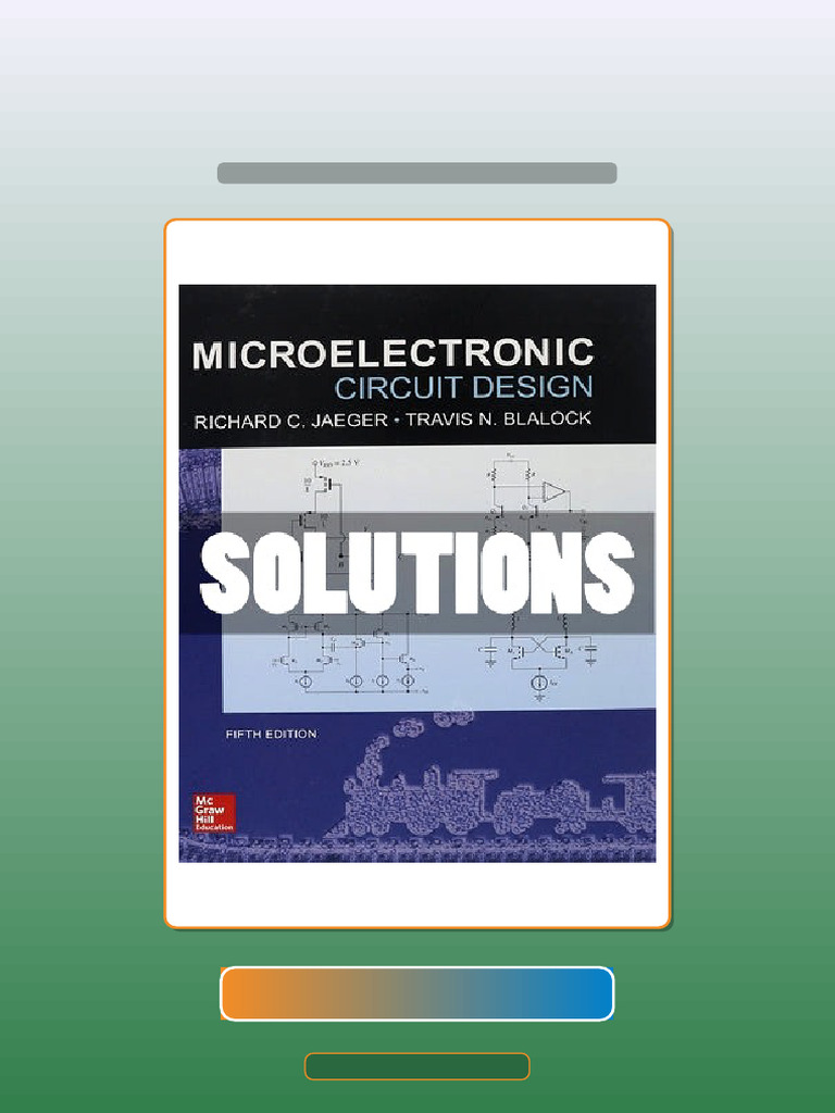 Test Bank for Microelectronic Circuit Design 5 Ed Jaeger | PDF ...