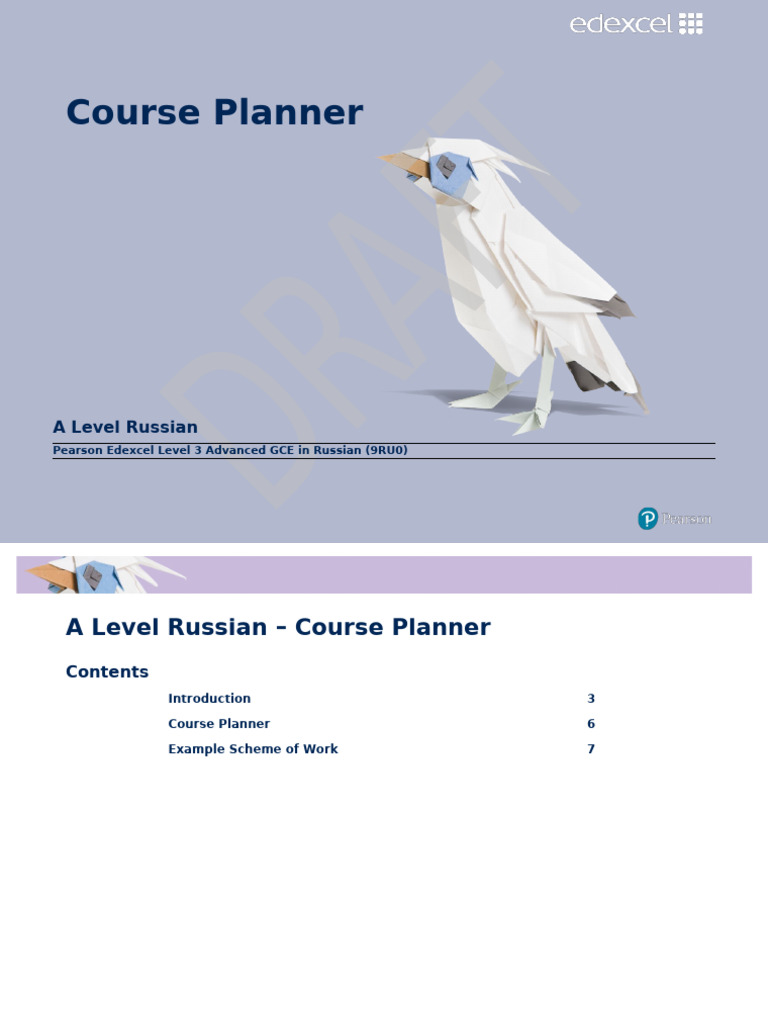 A Level Russian Course Planner Guide | PDF | Grammatical Number ...