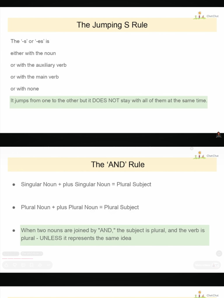 Subject-Verb Agreement Rules Explained | PDF | Plural | Grammatical Number