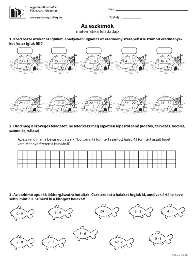 Eszkimós Össze Kivon Szor Oszt | PDF