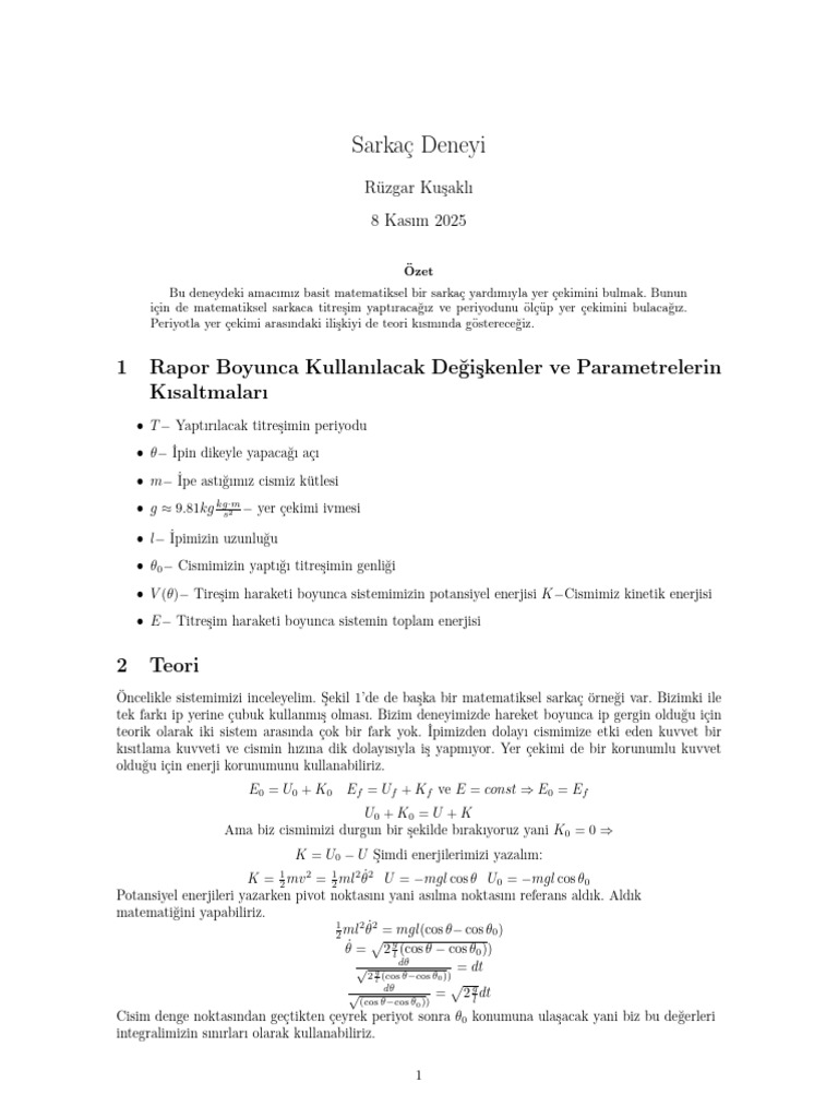 A Simple Harmonic Oscillation Experiment | PDF