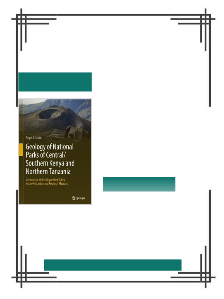 Geology of National Parks of Central Southern Kenya and Northern ...
