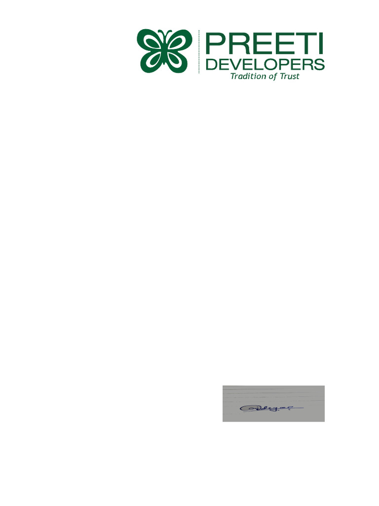 Preeti Developers Experience Letter Naveen Signed | PDF