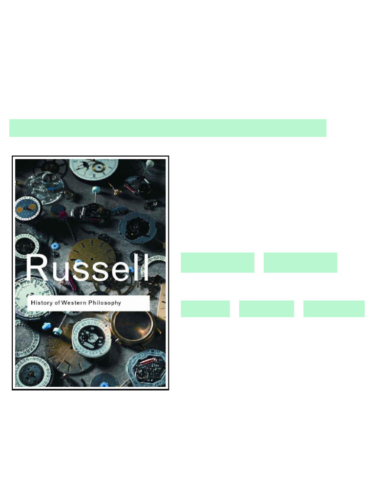 History Of Western Philosophy Bertrand Russsell - ebook and textbook ...