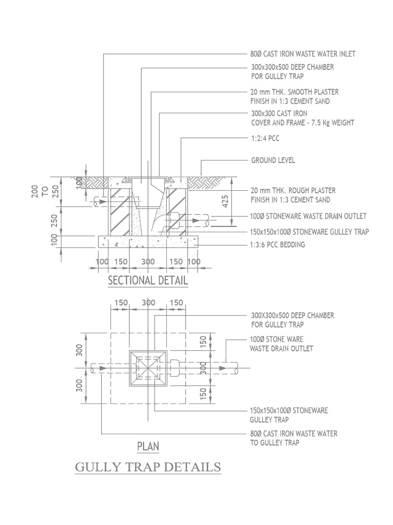 Gully Trap Chamber | PDF