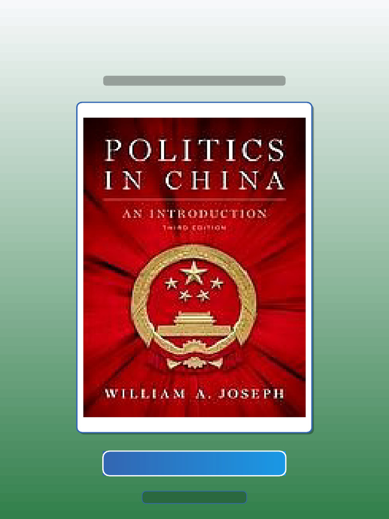 Test Bank for Politics in China an Introduction 3rd Edition Joseph ...
