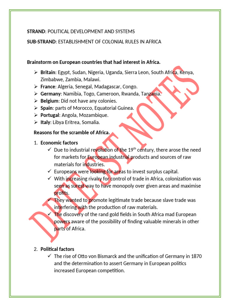 Social Notes | PDF | Nationalism | Kenya