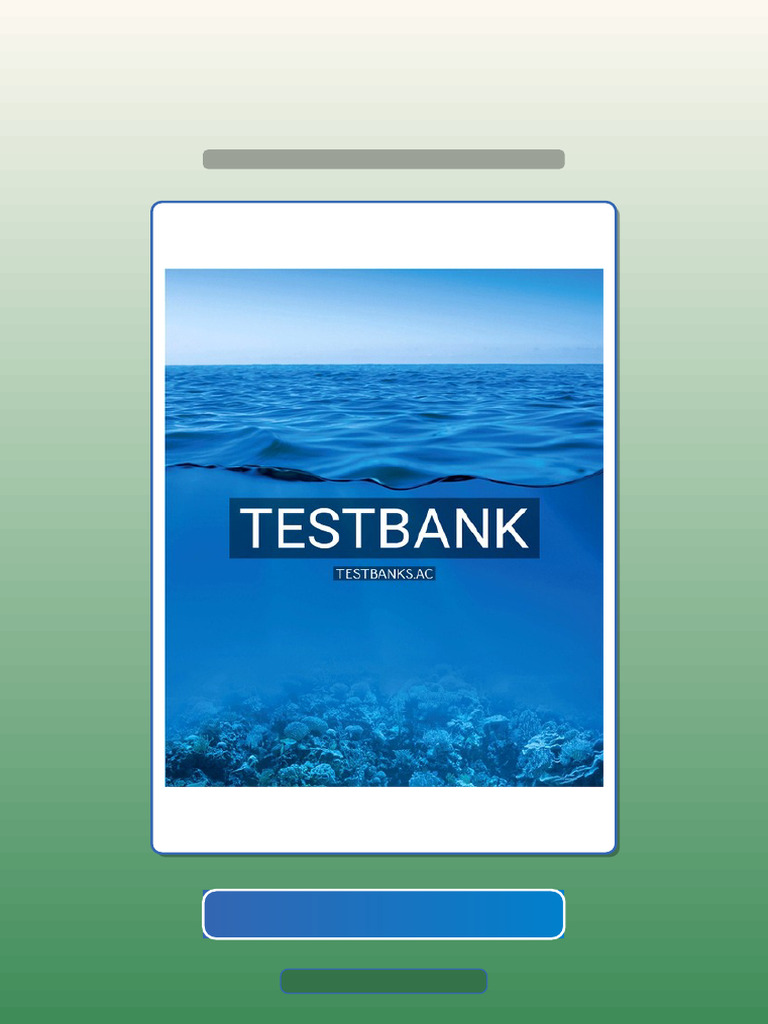 Test Bank for Marine Biology 6th US Edition by Levinton | PDF ...