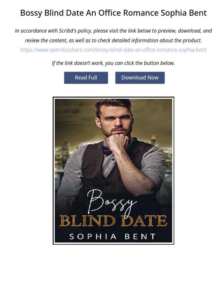 Bossy Blind Date An Office Romance Sophia Bent | PDF