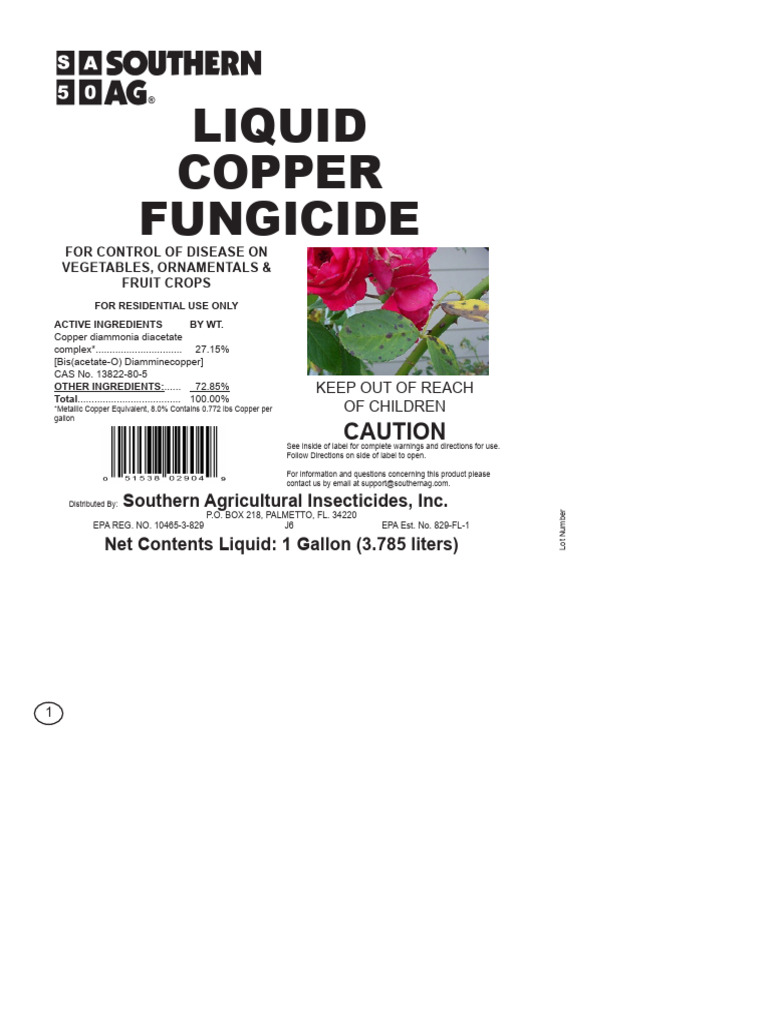 Liquid Copper Label (1) | PDF | Plants