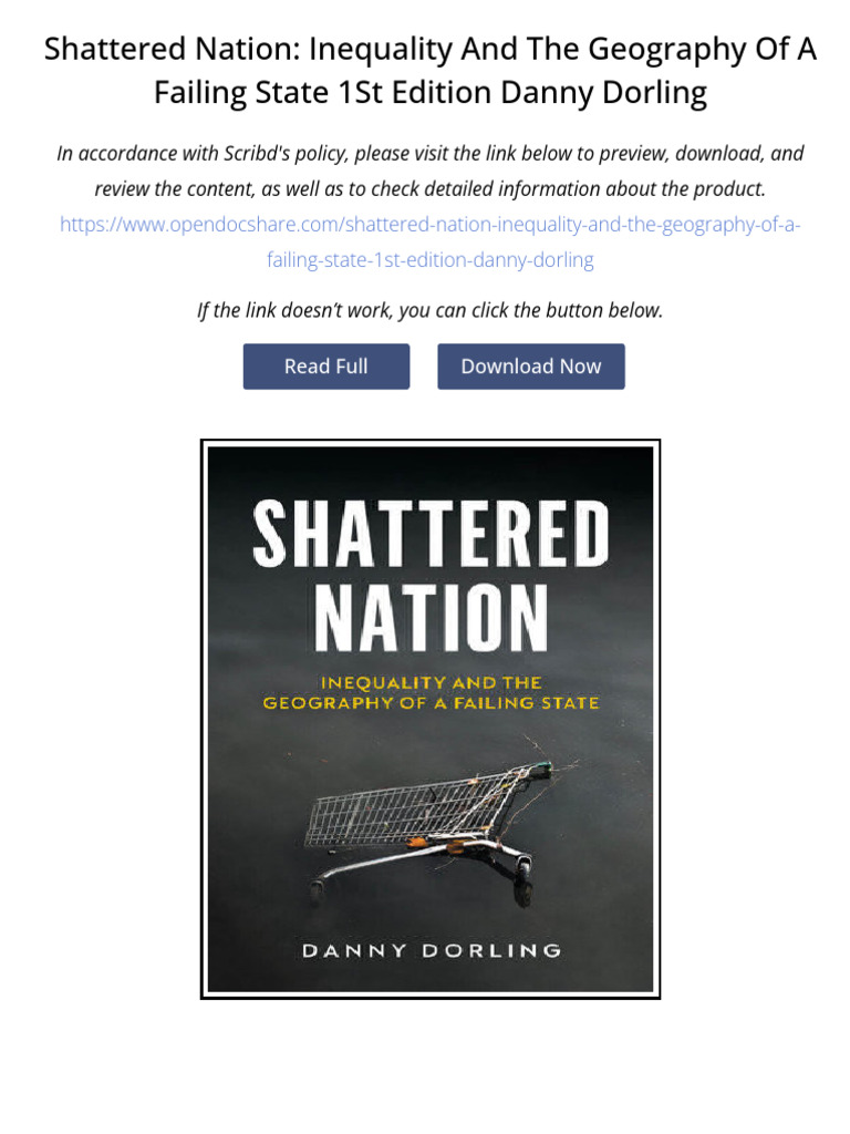 Shattered Nation: Inequality and the Geography of A Failing State 1st ...