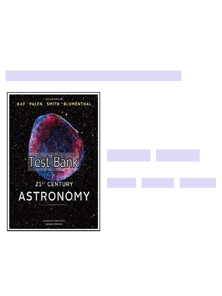 21st Century Astronomy 4th Edition Kay Test Bank - test bank and ...