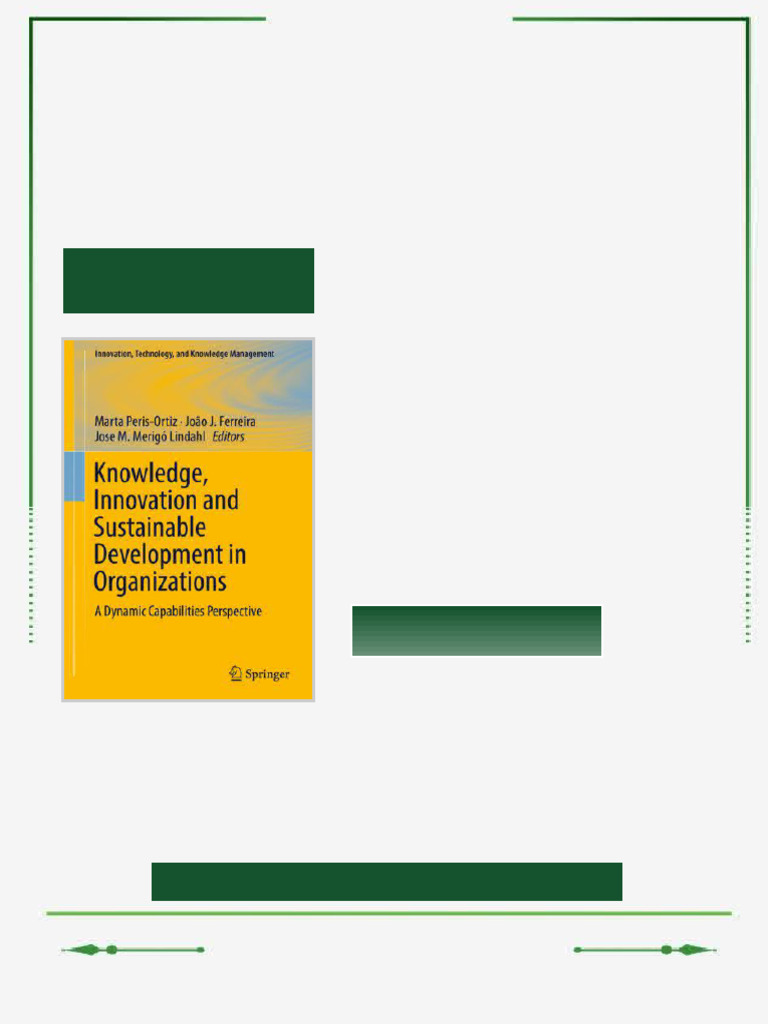 Knowledge, Innovation and Sustainable Development in Organizations ...