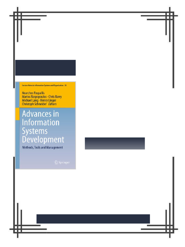 Advances in Information Systems Development Nearchos Paspallis download ...