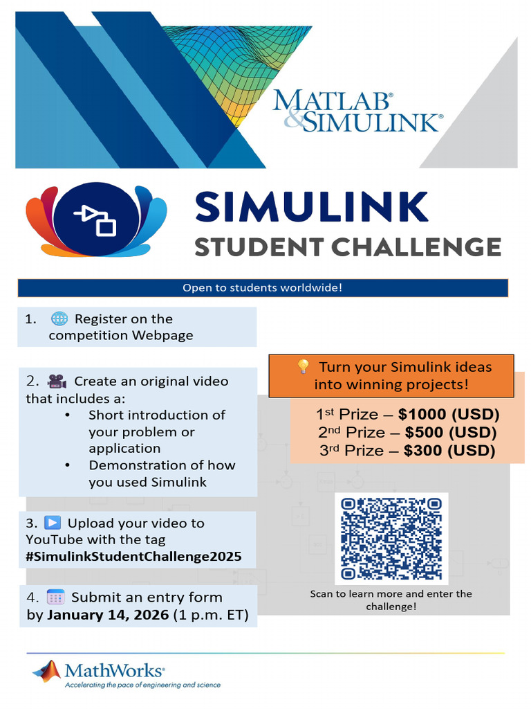 Simulink Student Challenge 2025 Poster | PDF
