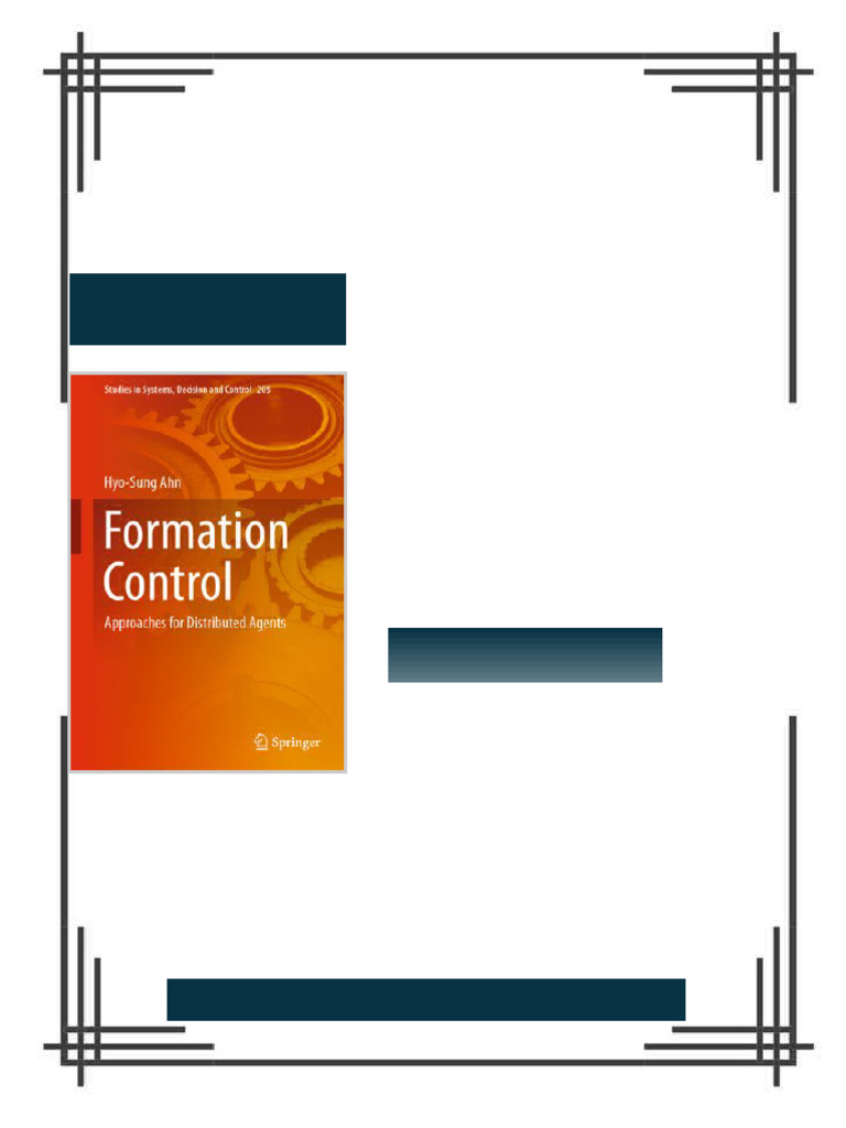 Formation Control: Approaches for Distributed Agents Hyo-Sung Ahn eBook ...