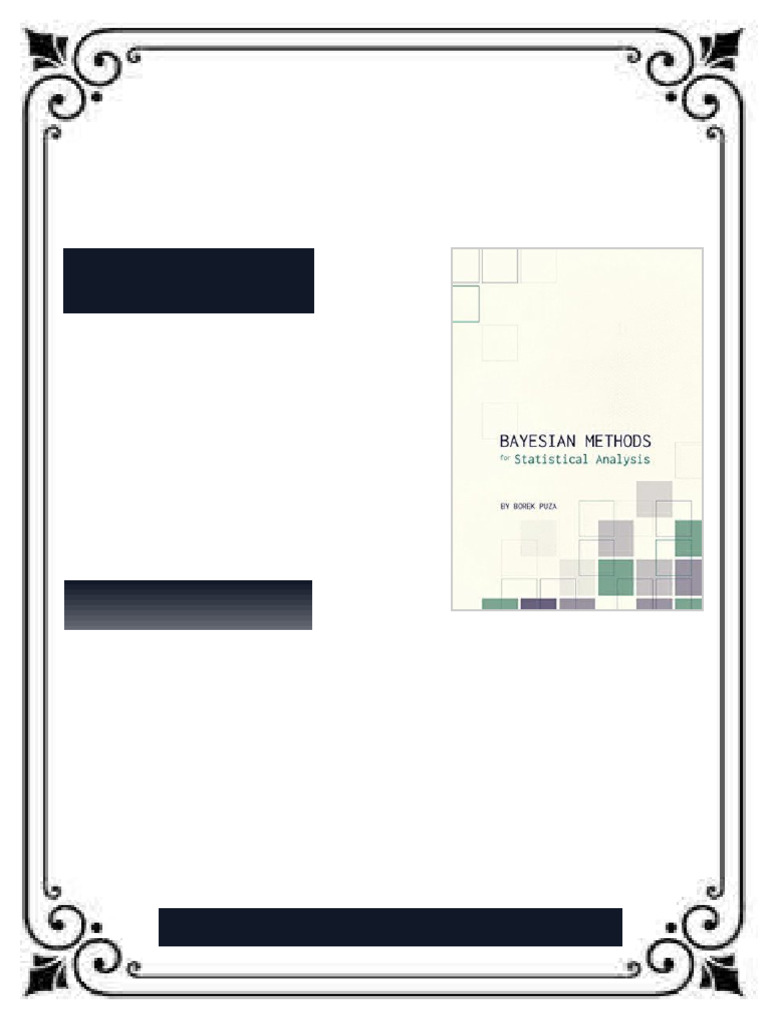 Bayesian Methods for Statistical Analysis Borek Puza ebook ultimate ...