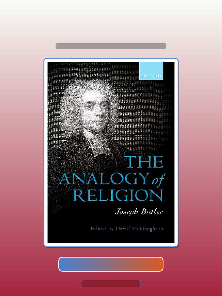 Test Bank for Joseph Butler the Analogy of Religion David Mcnaughton ...
