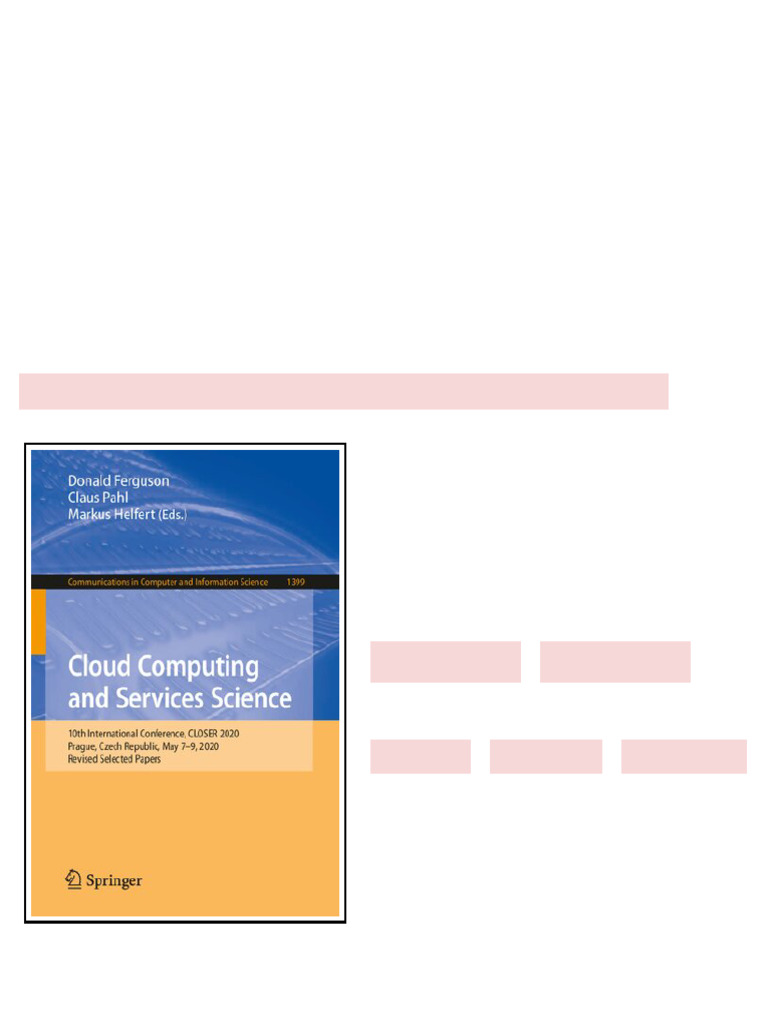 Cloud Computing And Services Science 10th International Conference ...
