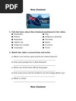 New Zealand Quiz: Questions & Answers | PDF | New Zealand