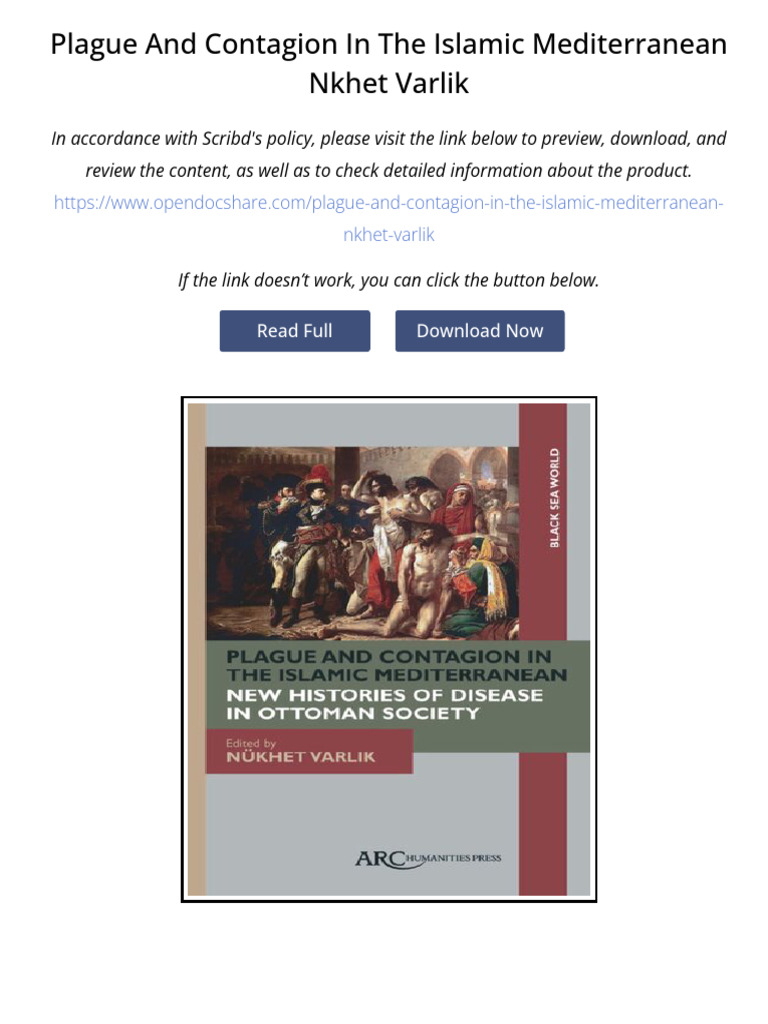 Plague And Contagion In The Islamic Mediterranean Nkhet Varlik | PDF ...