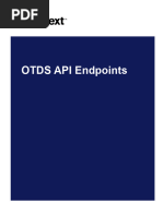 OTDS API Integration Guide | PDF | Computer Access Control | Access Control