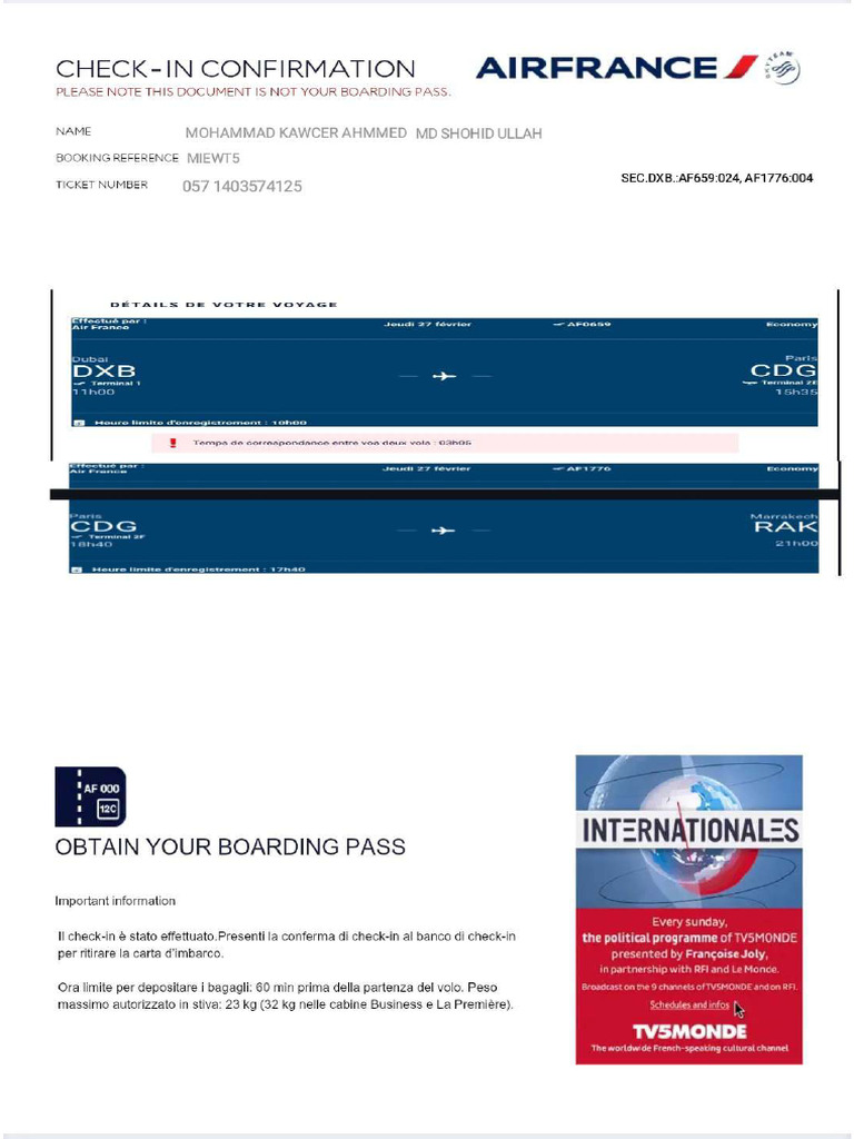 Air Ticket Reservation | PDF