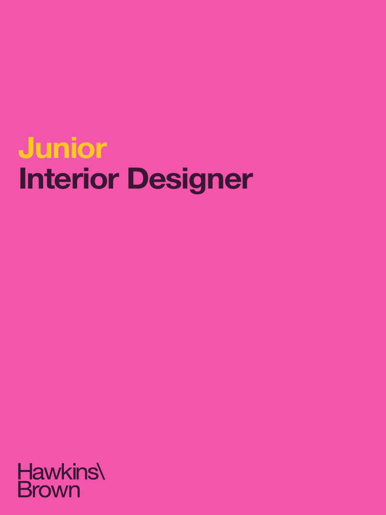 Junior Interior Designer | PDF | Design | Technical Drawing