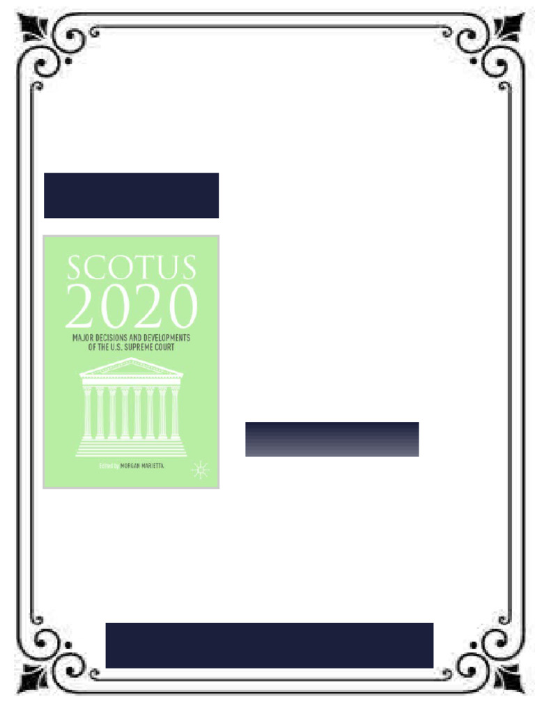 SCOTUS 2020: Major Decisions and Developments of the U.S. Supreme Court ...