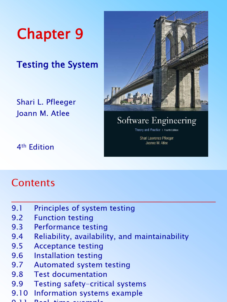 CHAPTER 9 | PDF | Reliability Engineering | Software Engineering