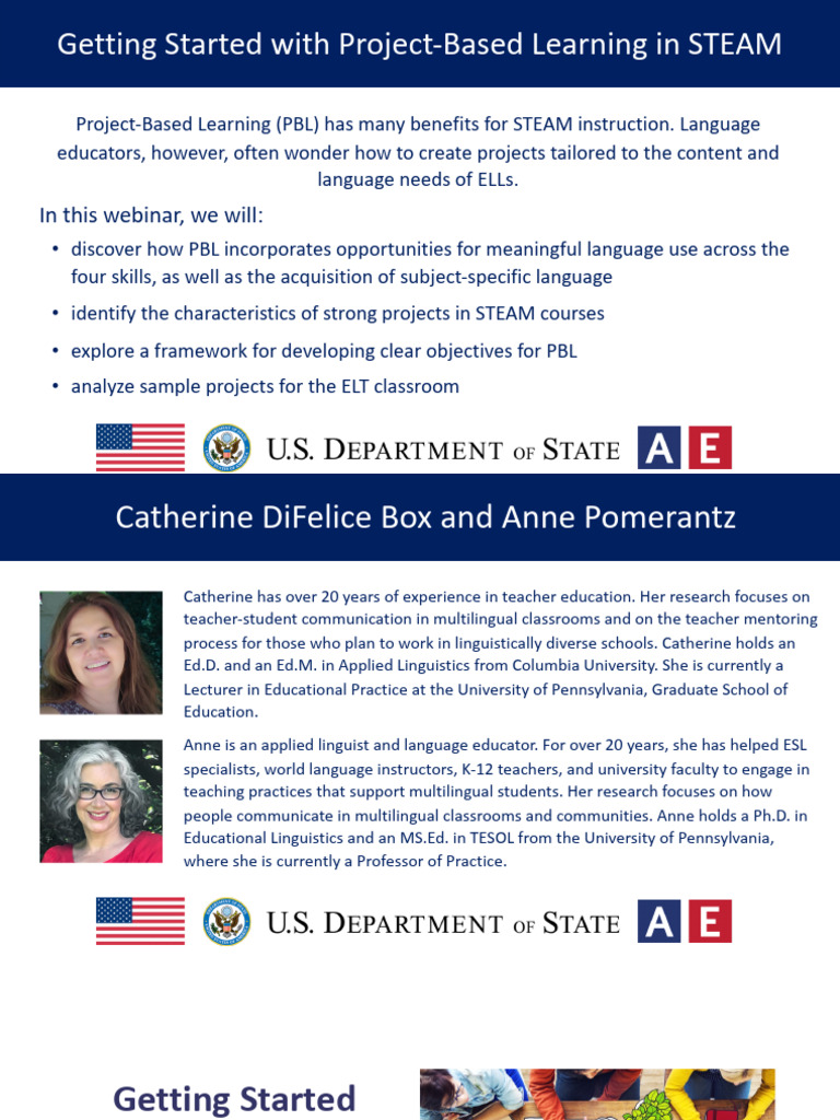 Project-Based Learning in STEAM for ELLs | PDF | English As A Second Or ...