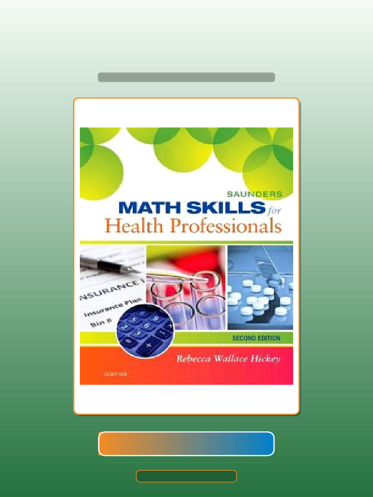 Test Bank for Saunders Math Skills for Health Professionals 2nd Edition ...
