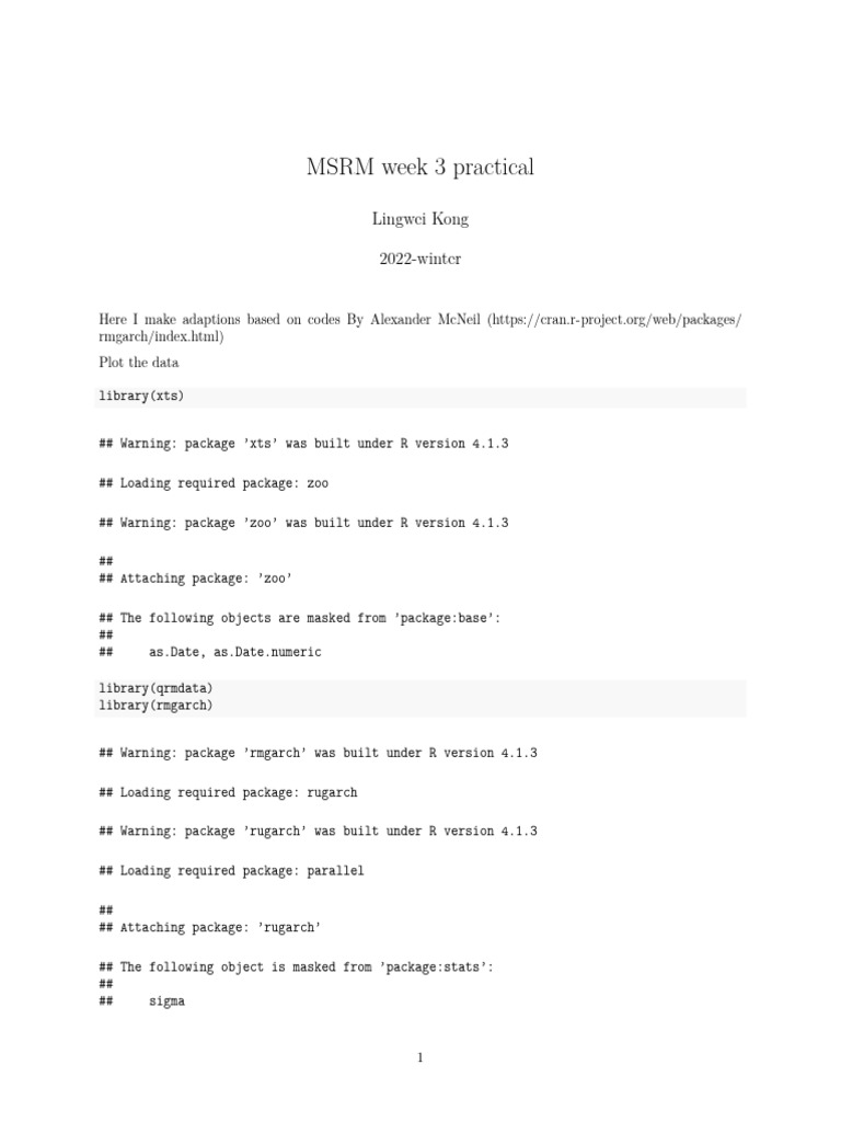 MSRM_lec3_prac | PDF | Econometrics | Data Analysis