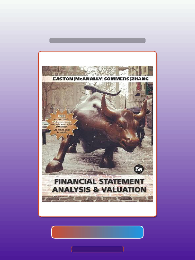Test Bank for Financial Statement Analysis and Valuation 5th Edition by ...
