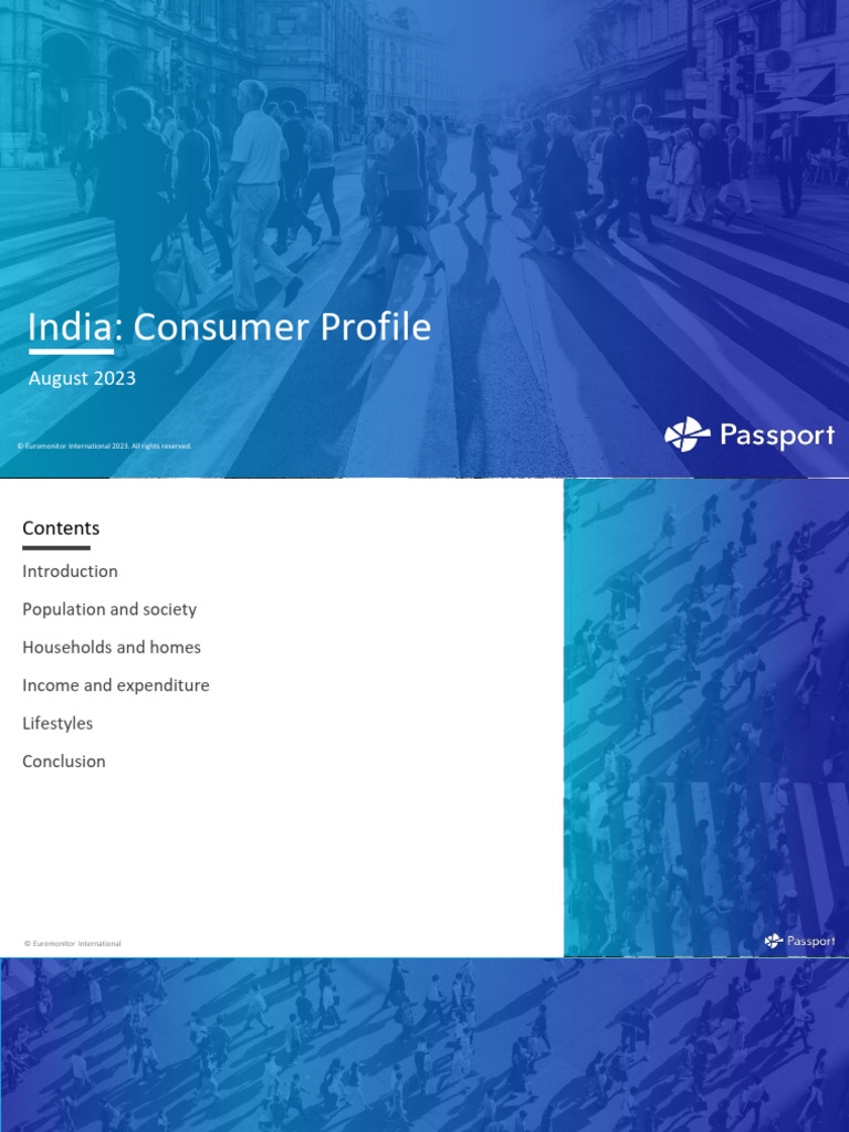 India_ Consumer Profile | PDF | Cost Of Living | Millennials
