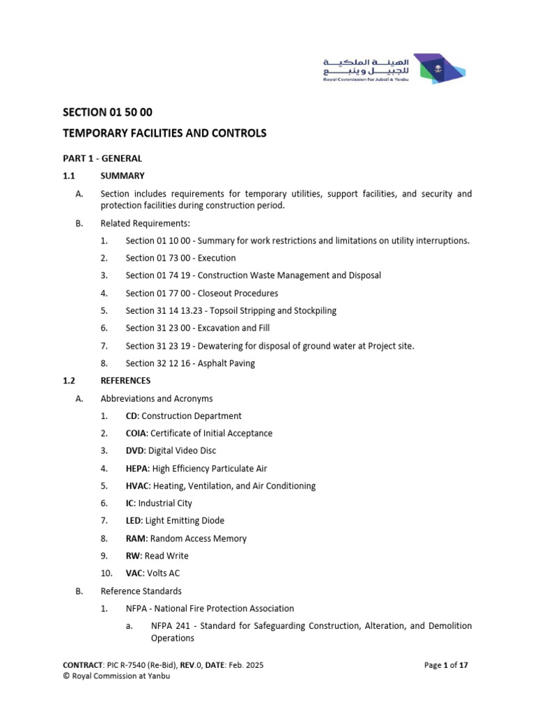 Temporary Facilities for Construction | PDF | Elevator | Sanitary Sewer