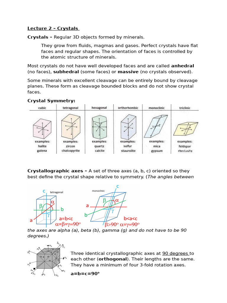 Crystals | PDF | Crystal Structure | Crystal