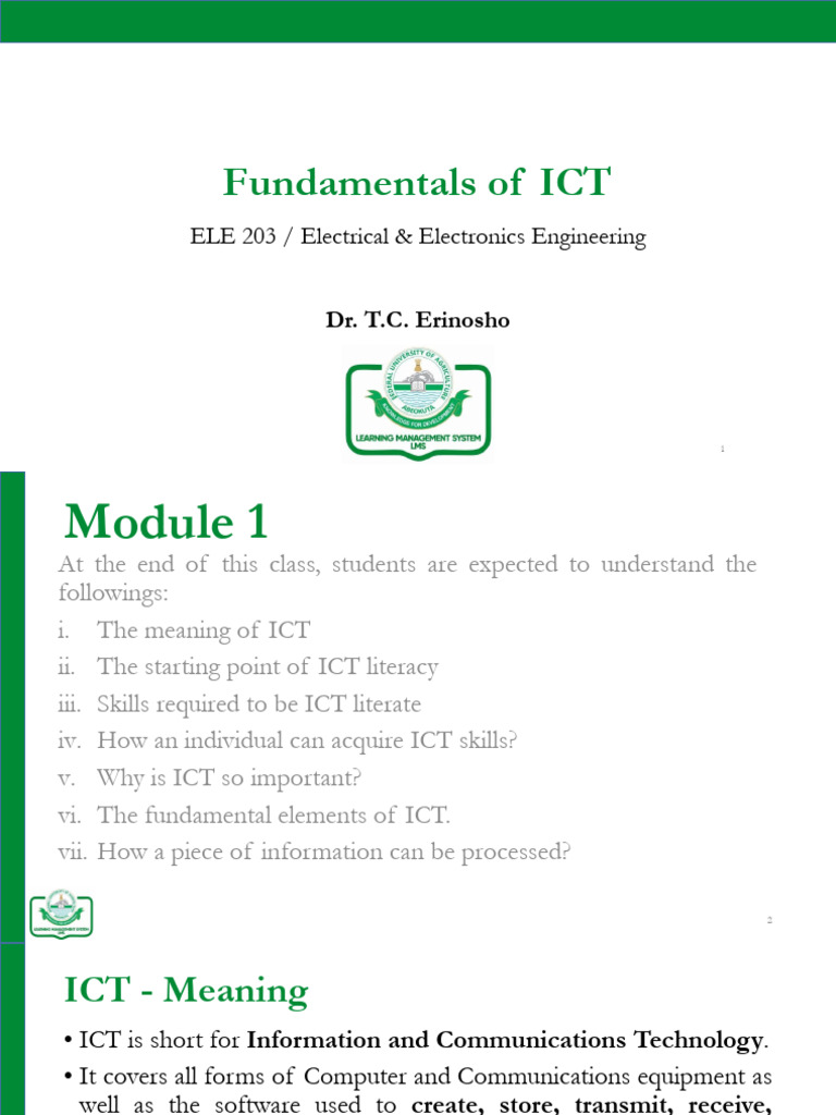 Understanding ICT Fundamentals and Skills | PDF | Computer Data Storage ...
