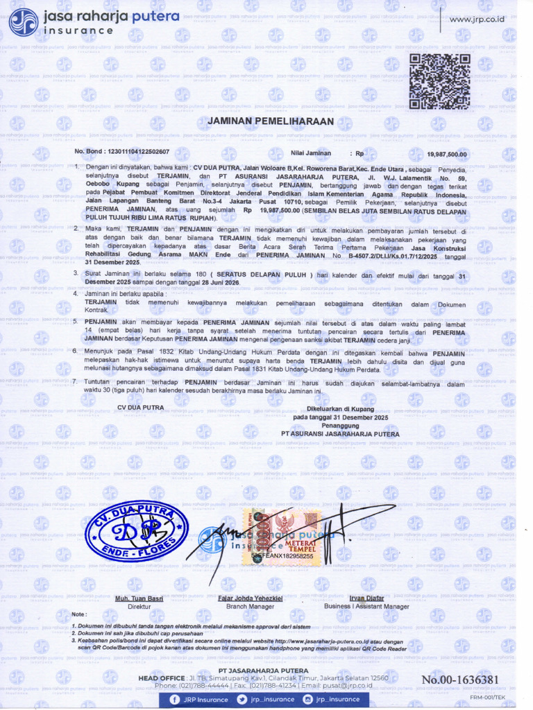 1636381 Cv Dua Putra Mb786 | PDF